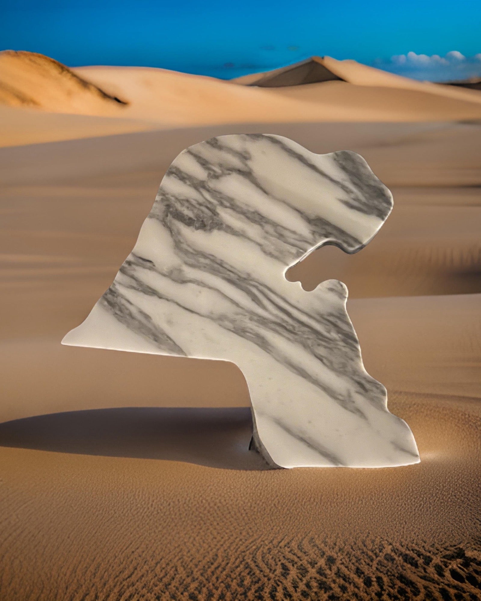 Kuwait Map Blanco Calacatta Marble Tray – JADE BOTANICS